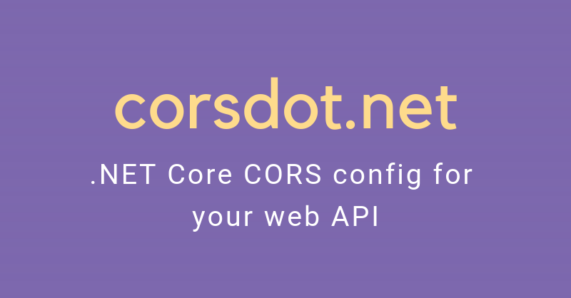 Can't remember what CORS code to put in your startup.cs?